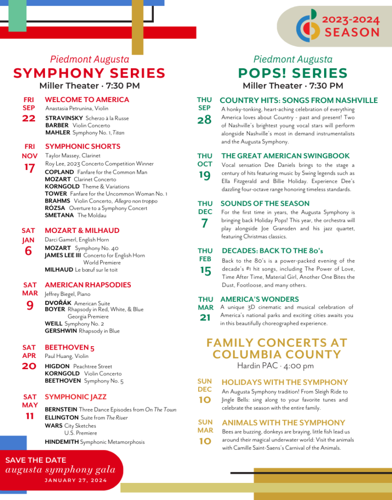 2023-2024 Season | Augusta Symphony